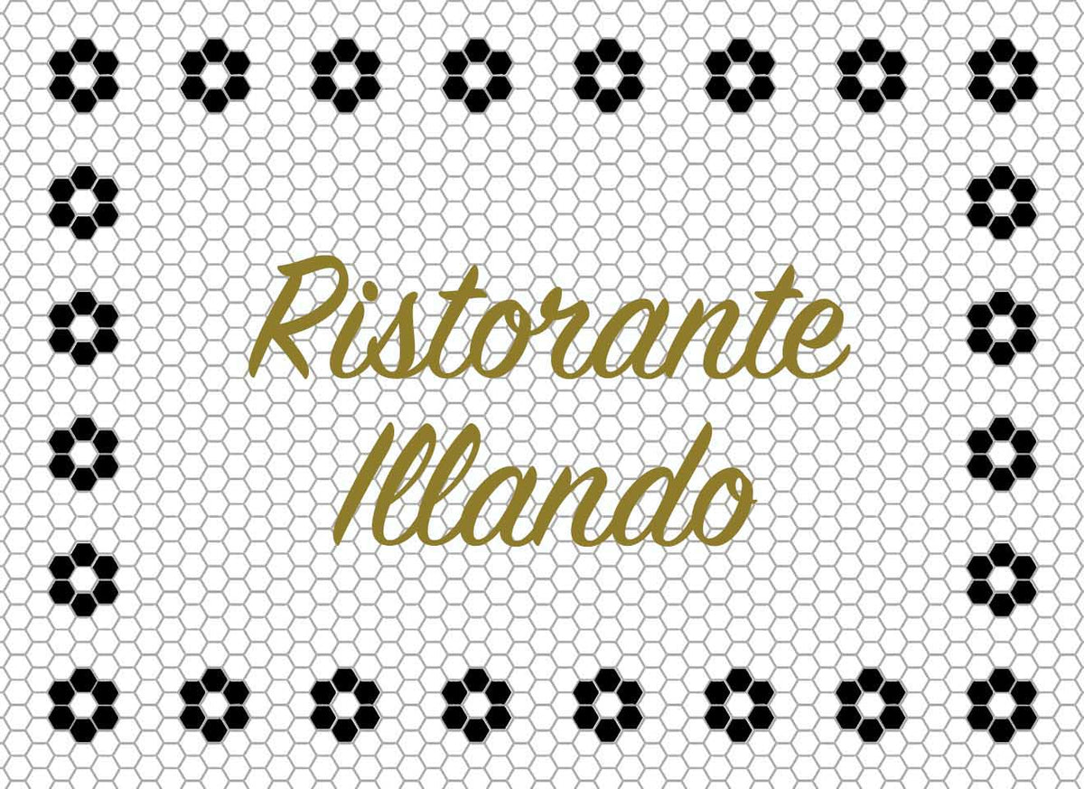 Custom Mosaic with Metallic Letters (Ristorante Illando) – Mosaic Lettering