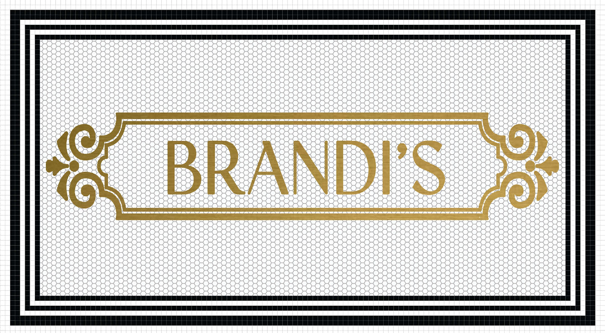 Custom Mosaic with Metallic Logo ( brandis) – Mosaic Lettering