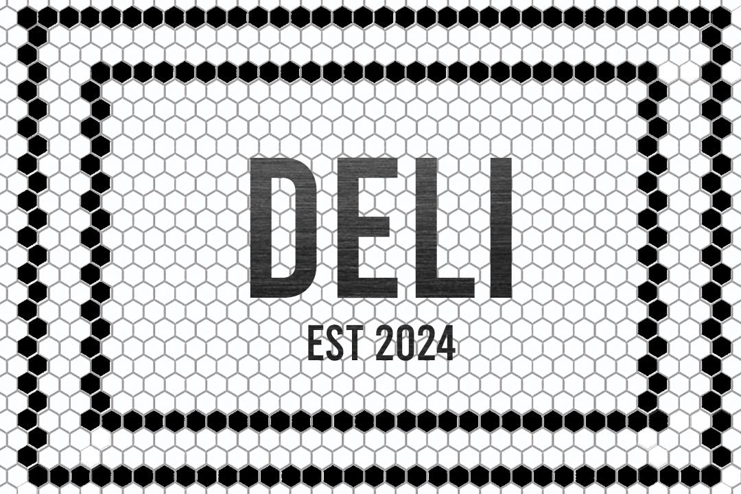 Custom Mosaic with Metallic Letters ( DELI ) – Mosaic Lettering