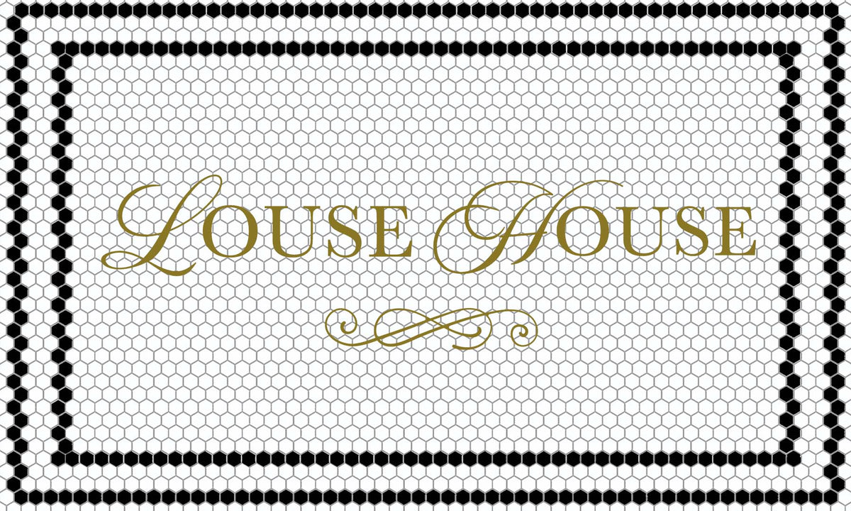 Custom Mosaic with Metallic Letterings ( Louse House ) – Mosaic Lettering