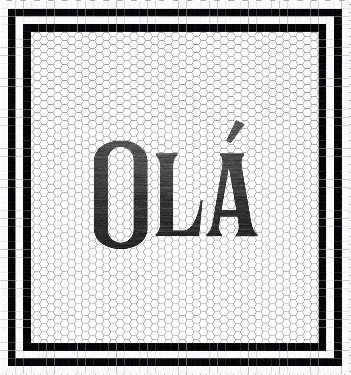 Custom Mosaic with Metallic Letters (OLA) – Mosaic Lettering