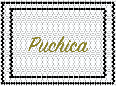 Custom Mosaic with Metallic Letterings ( Puchica ) – Mosaic Lettering