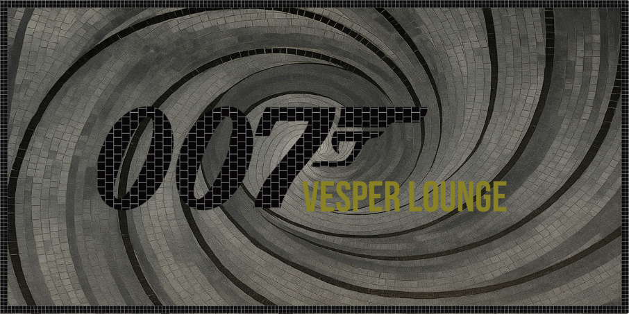 Custom Mosaic ( 007 Vesper Lounge ) – Mosaic Lettering