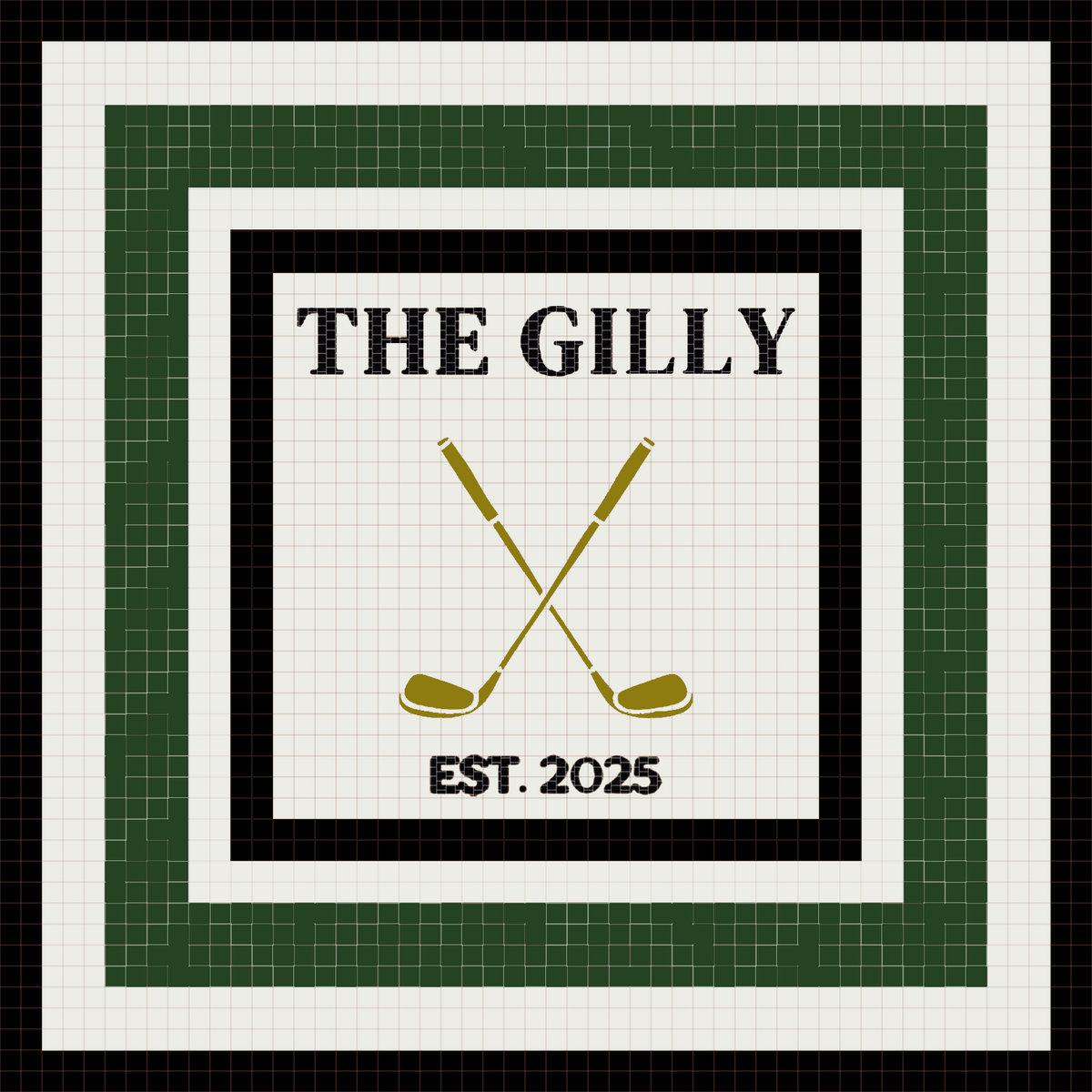 Custom Mosaic with Metallic Letterings (the gilly) – Mosaic Lettering