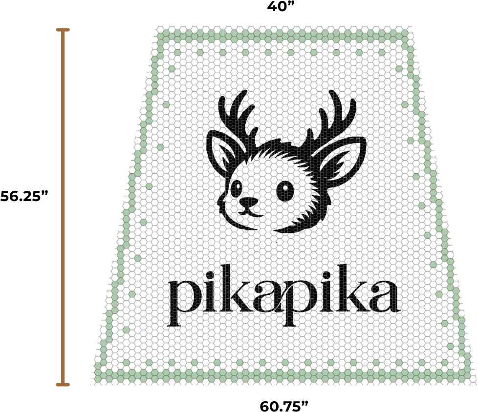 Custom Mosaic ( pika pika - logo ) – Mosaic Lettering