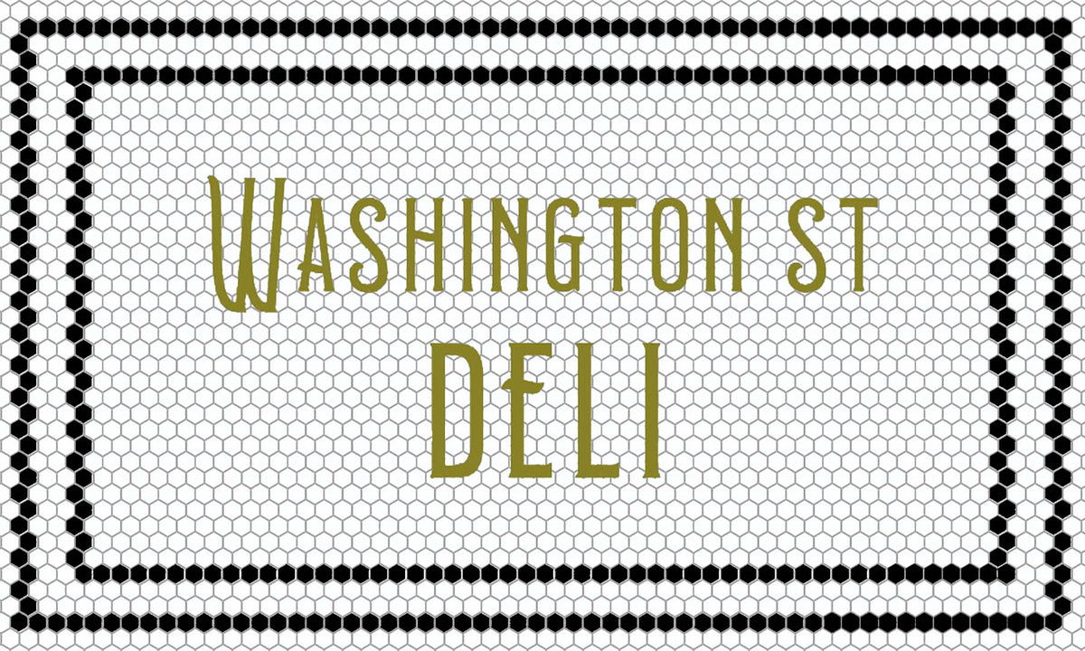 Custom Mosaic with Metallic Letters (WASHINGTON ST DELI) – Mosaic Lettering