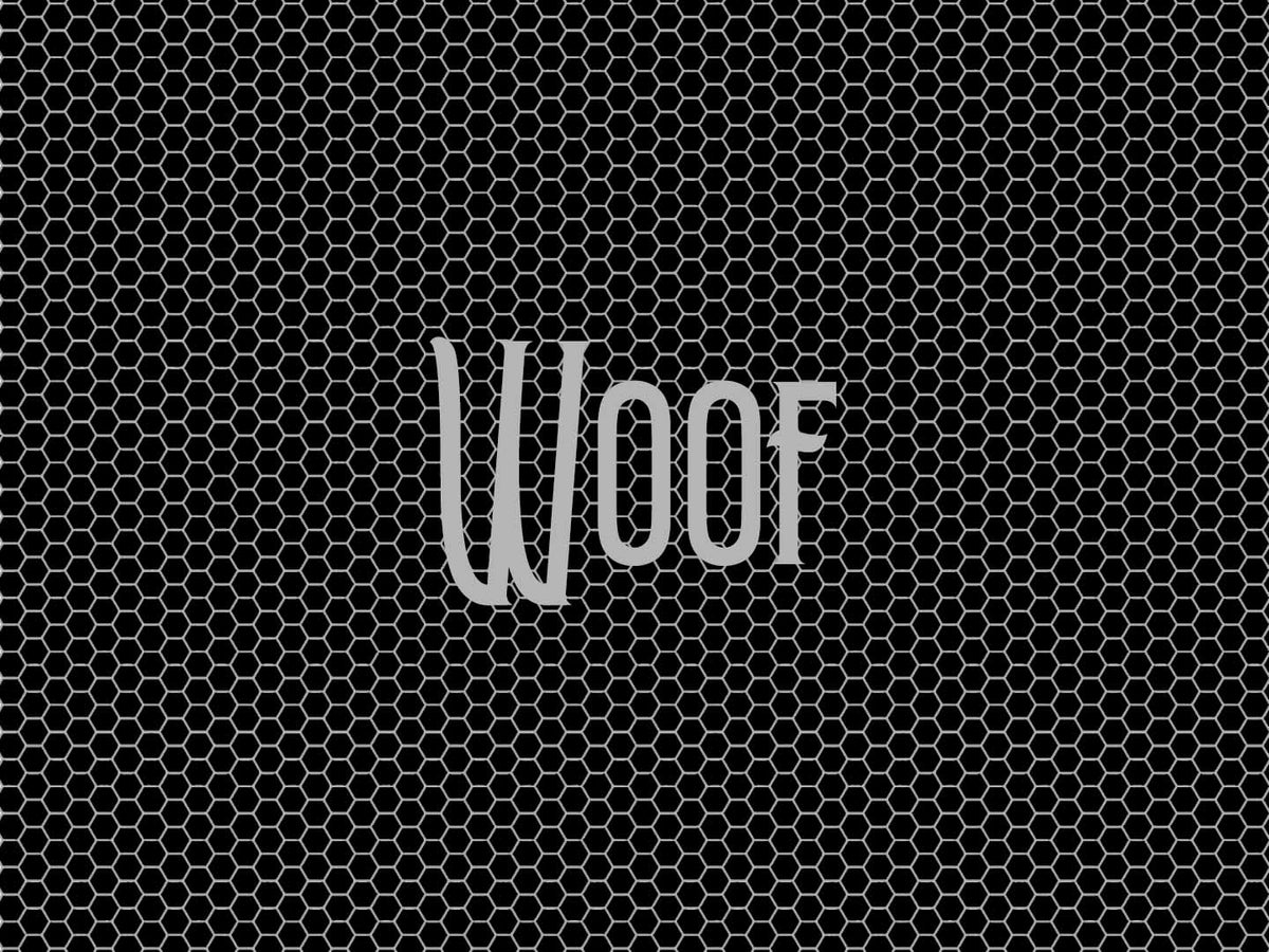 Custom Mosaic with Metallic Letters (Woof) – Mosaic Lettering