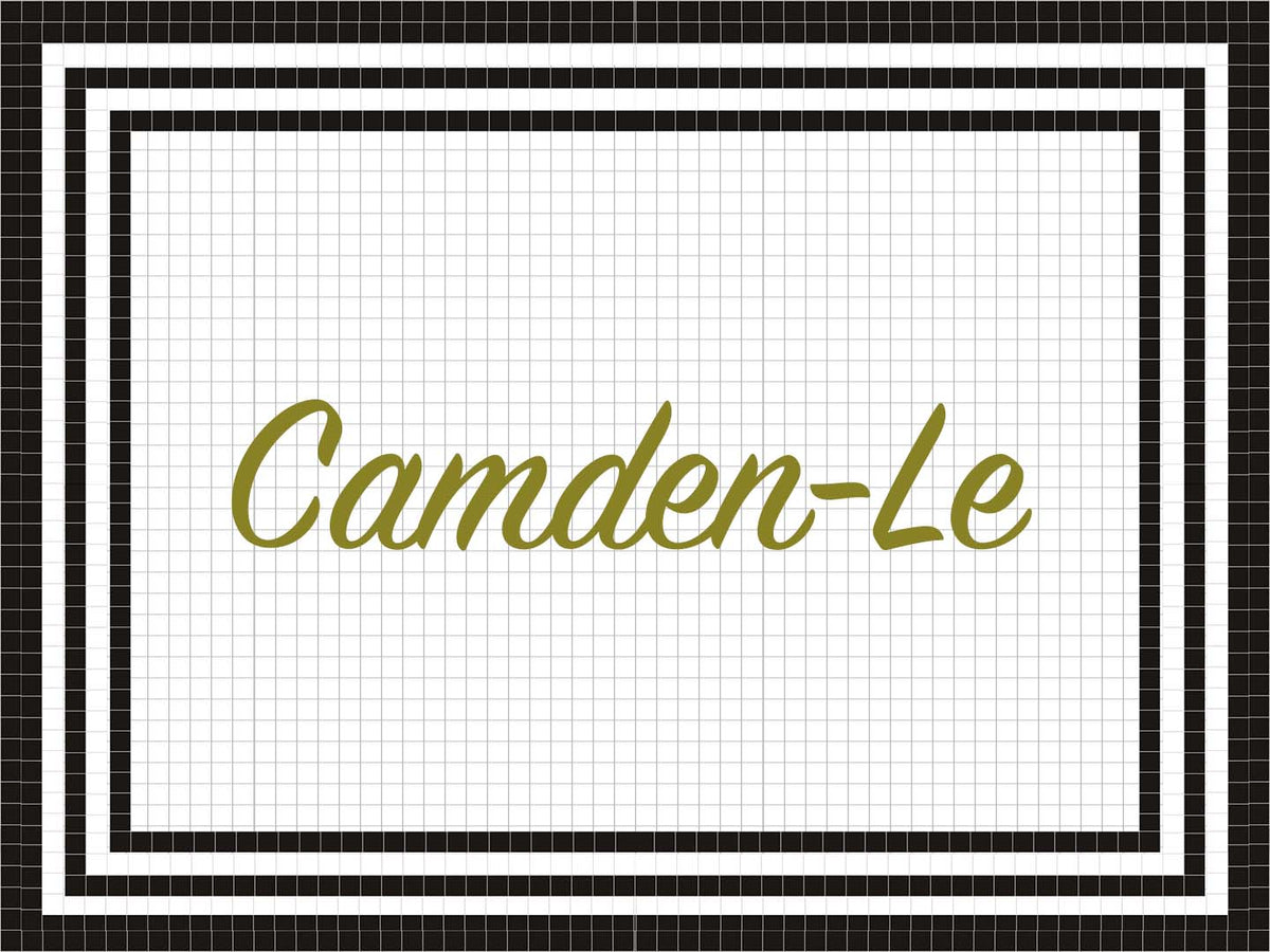 Custom Mosaic with Metallic Letters ( Camden-Le ) – Mosaic Lettering