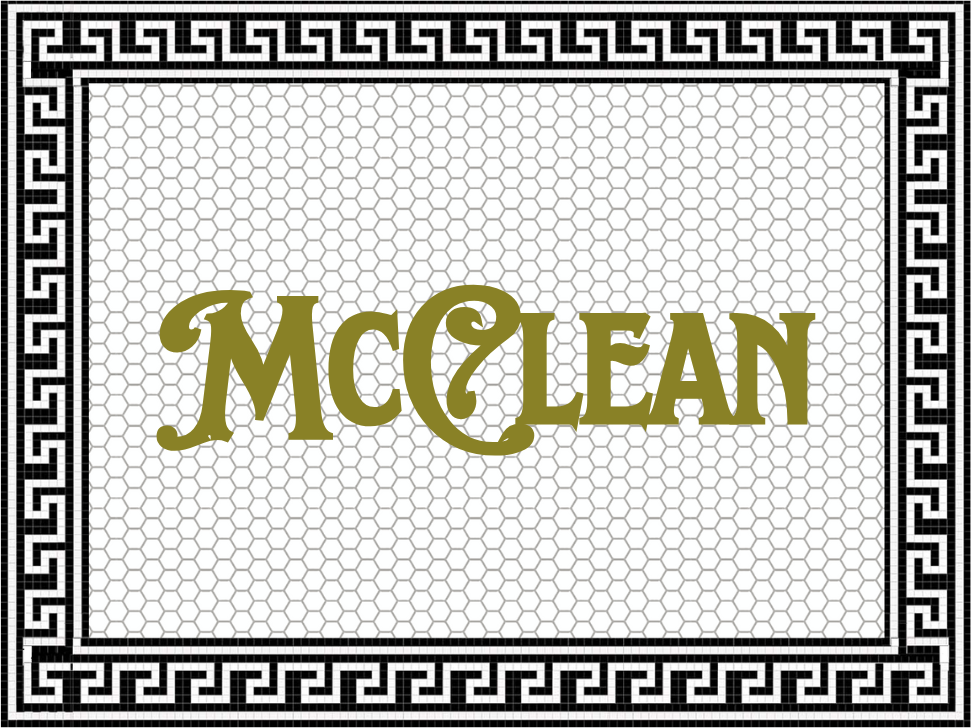 Custom Mosaic with Metallic Logo (McClean) – Mosaic Lettering