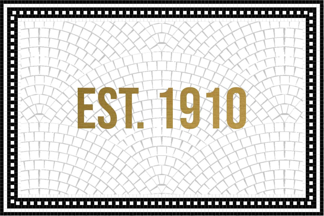 Custom Mosaic with Metallic Letterings ( Est. 1910 ) – Mosaic Lettering