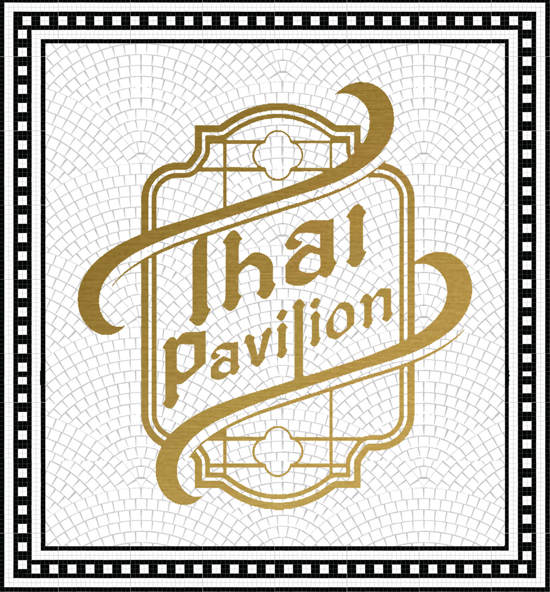 Custom Mosaic with Metallic Logo ( Thai Pavilion ) – Mosaic Lettering