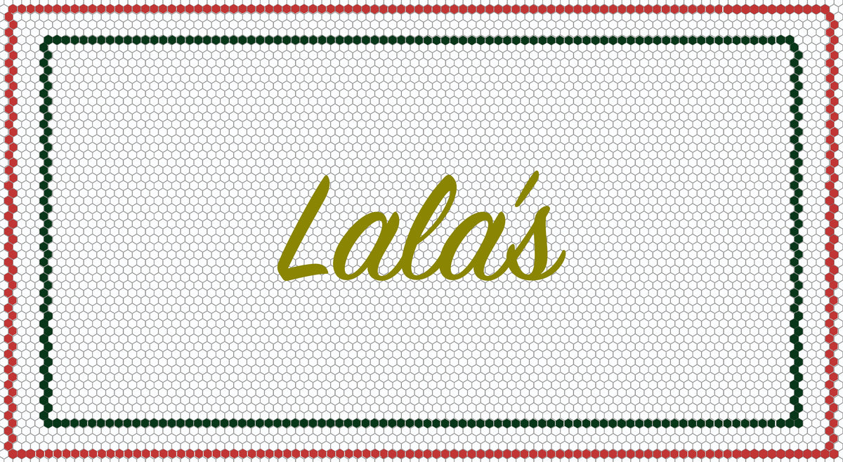 Custom Mosaic with Metallic Letters ( Lala's) – Mosaic Lettering