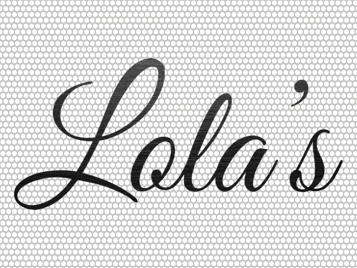 Custom Mosaic with Metallic Letterings ( Lola's) – Mosaic Lettering